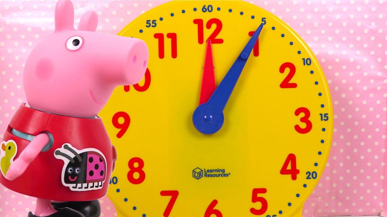 Apprendre l’heure en Français avec Peppa Pig Leçon 1 - VideoTutoriels