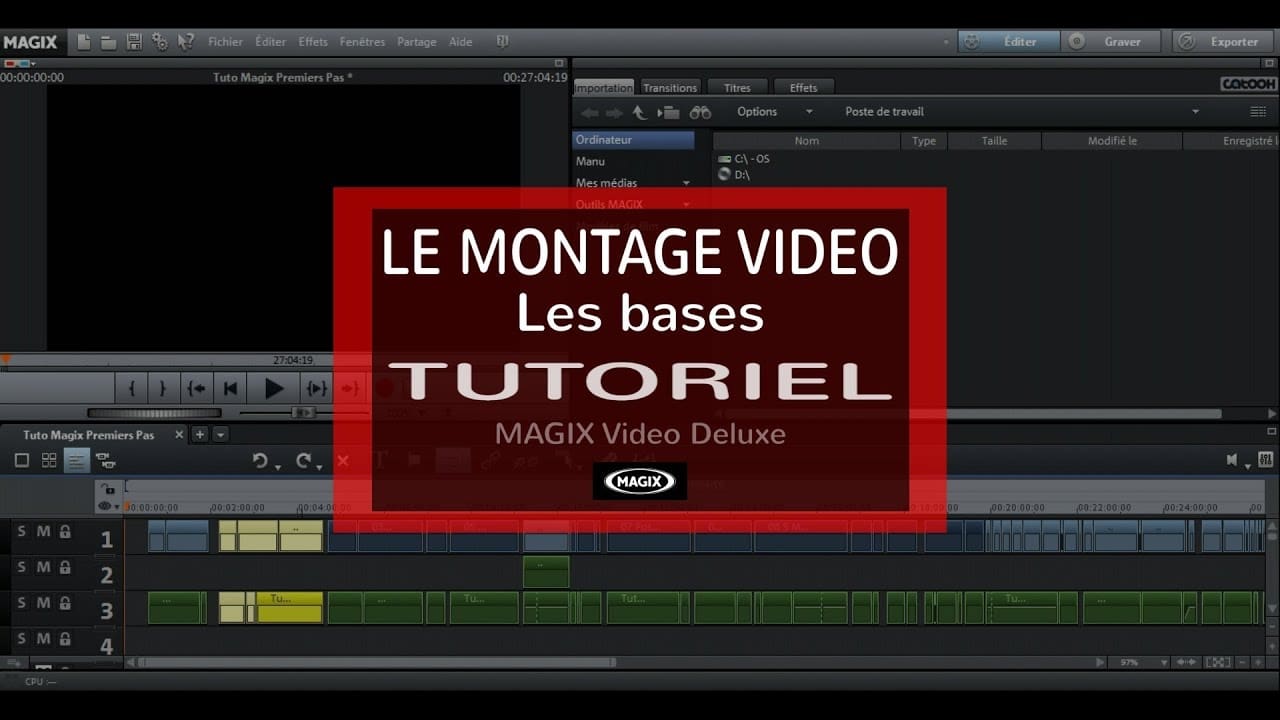 Le Montage Vidéo Facile - Tutoriel avec Magix Video deluxe 2015 Holivar ...