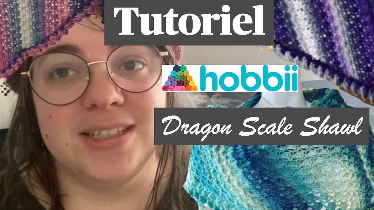 Tutoriel Hobbii Dragon Scale Shawl (Fr) - VideoTutoriels