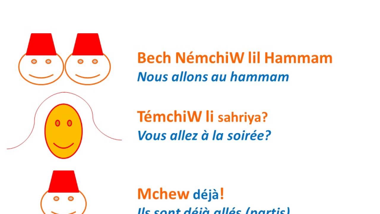 Leçon tunisien 2 : phrase de base et conjugaison - VideoTutoriels